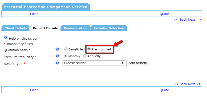How to do a Premium Led Quote on SolutionBuilder – iPipeline Customer ...