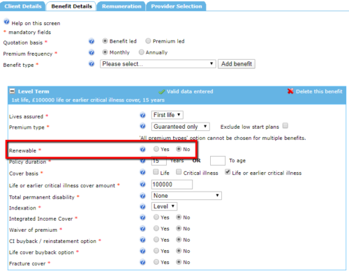 How to Do a Renewable Quote on SolutionBuilder – iPipeline Customer Portal