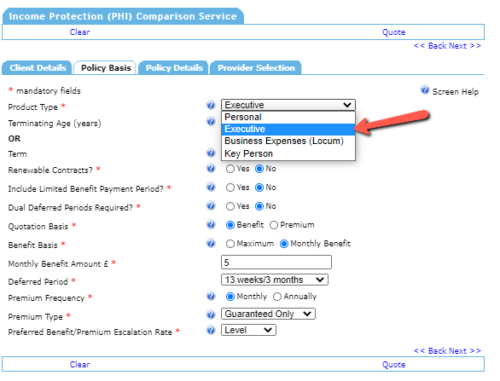 How Do I Quote for Executive Income Protection on Assureweb ...